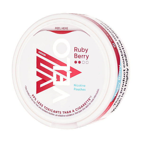 VELO - Ruby Berry Nicotine Pouches (6mg) - 100% Tobacco Free